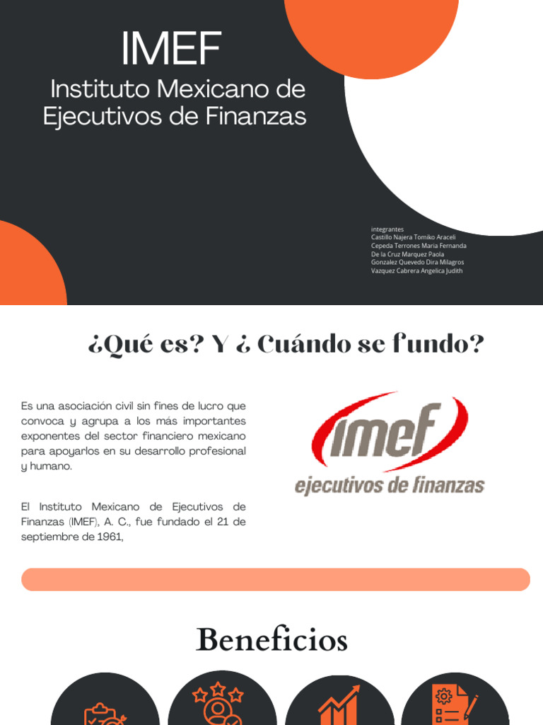IMEF: Desarrollo y Excelencia Financiera | PDF | México | Precios
