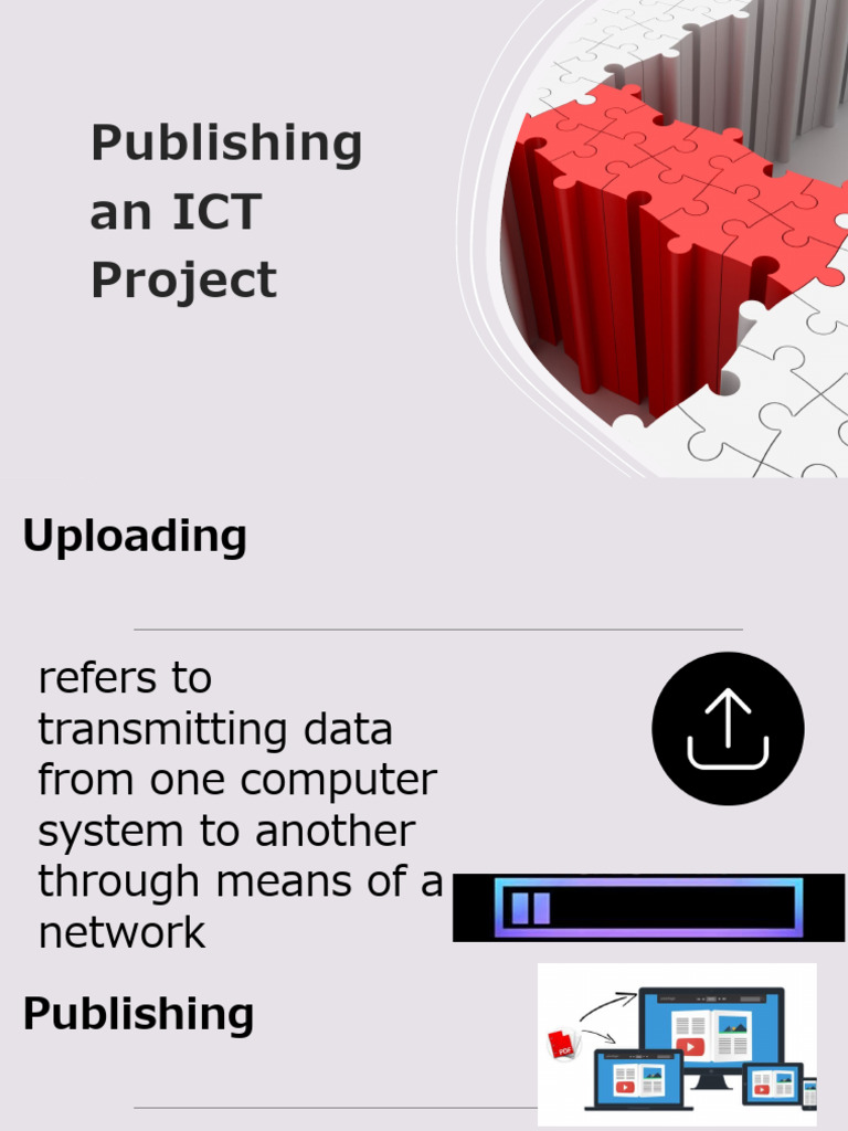 Lesson 9 Publishing an Ict Project | PDF