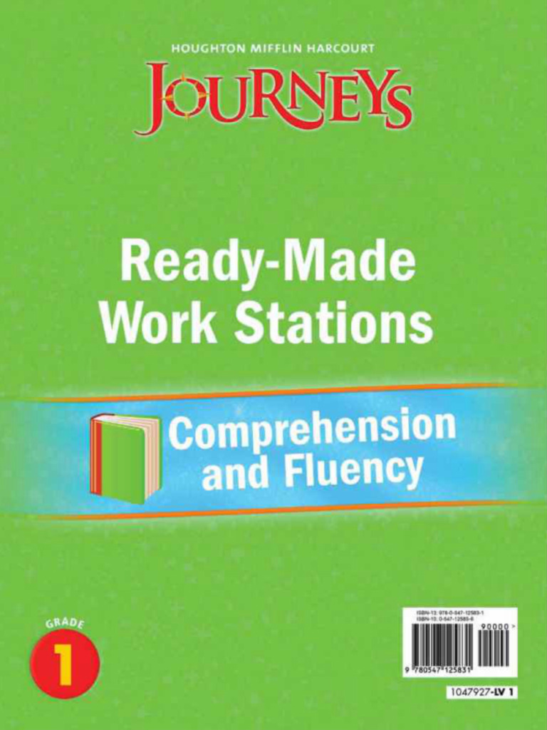 Journeys G1 Ready-Made Comprehension and Fluency Flipchart | PDF