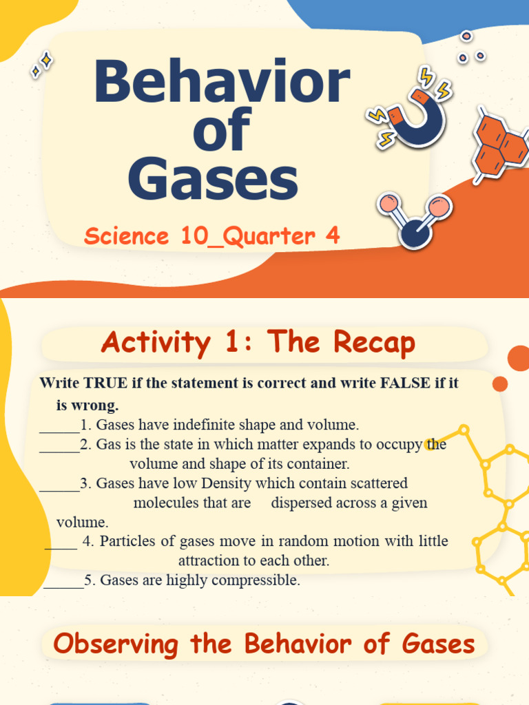 Behavior of Gases | PDF | Planets | Gases