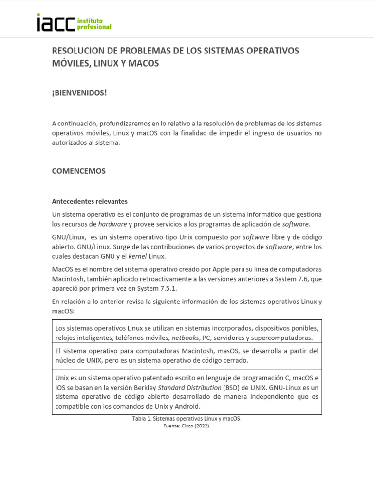 S8 Notas Profundizacion Acc Funhd1304 | PDF | Distribución de Linux | Mac OS