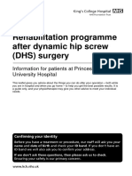 Dynamic Hip Screw Recovery Guide | PDF | Hip | Musculoskeletal System