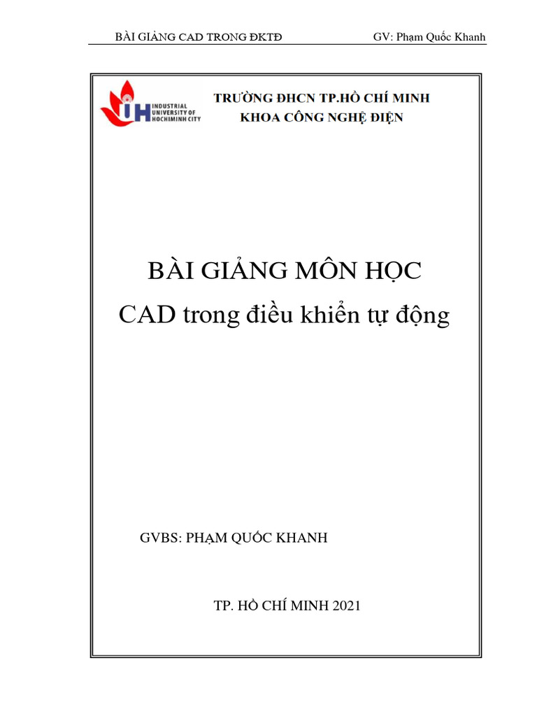 Bài Gi NG Cad Trong DKTD | PDF