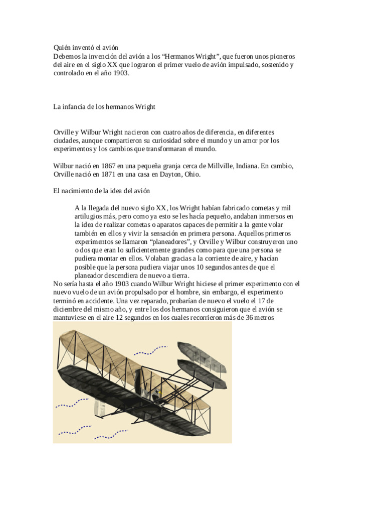 El avion | PDF