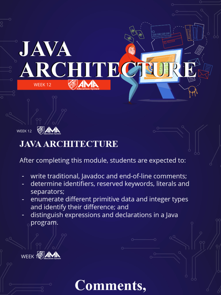 Week 12 Java Architecture | PDF | Data Type | Reserved Word