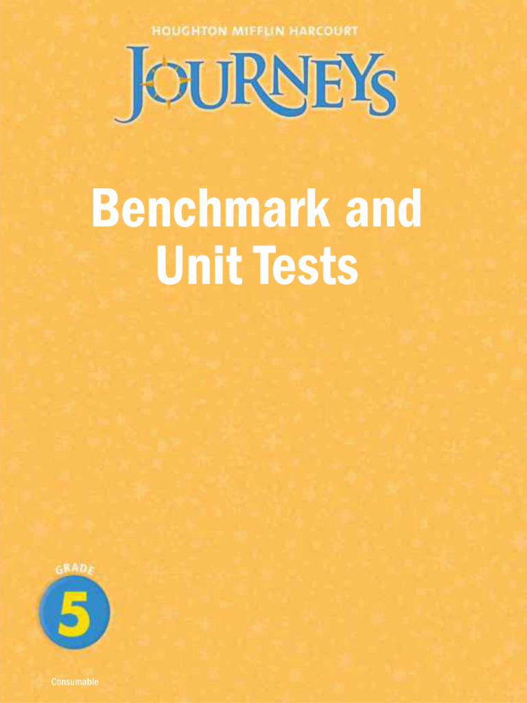 Journeys G5 Benchmark Test and Unit Test SE | PDF