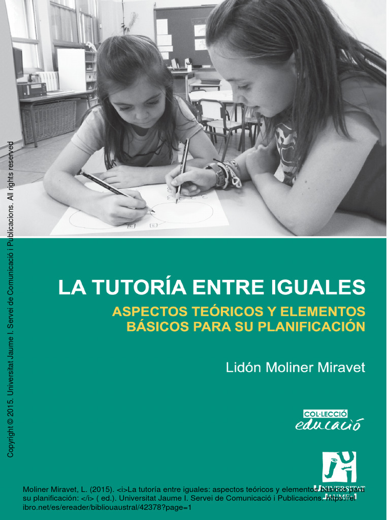 Moliner Miravet La Tutoría Entre Iguales | PDF | Ley de libertad de expresión