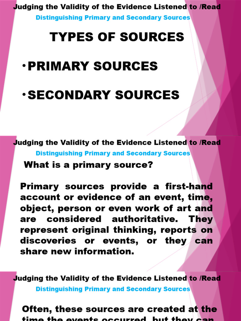 Judging The Validity of The Evidence Listened To Read Autosaved | PDF ...