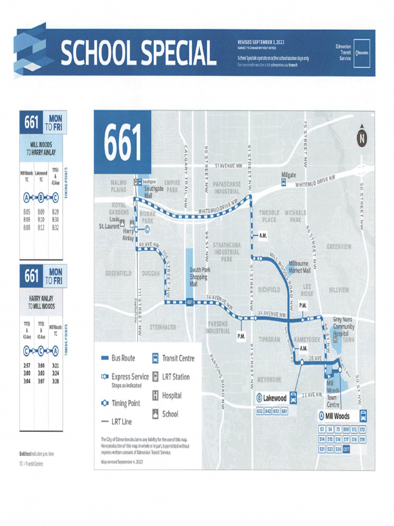 ETS School Special Bus Routes 660-661-662 | PDF