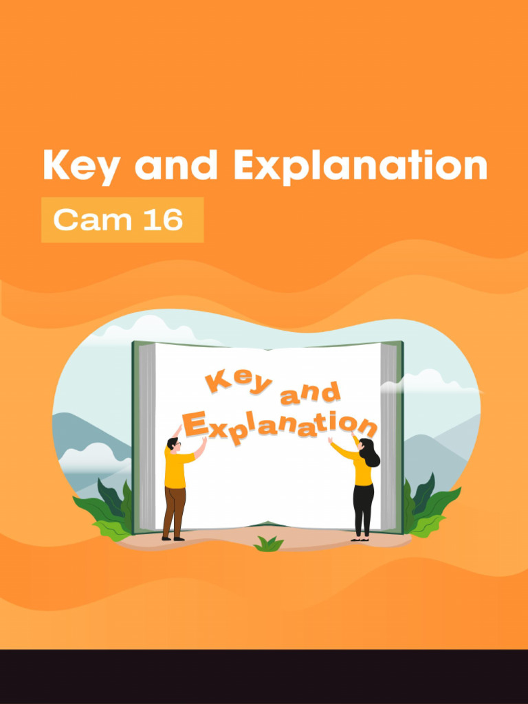 Key and Explanation Cam 16 | PDF
