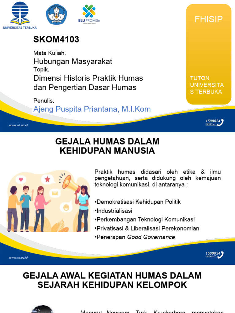 Dimensi Historis Praktik Humas Dan Pengertian Dasar Humas | PDF | Ilmu ...