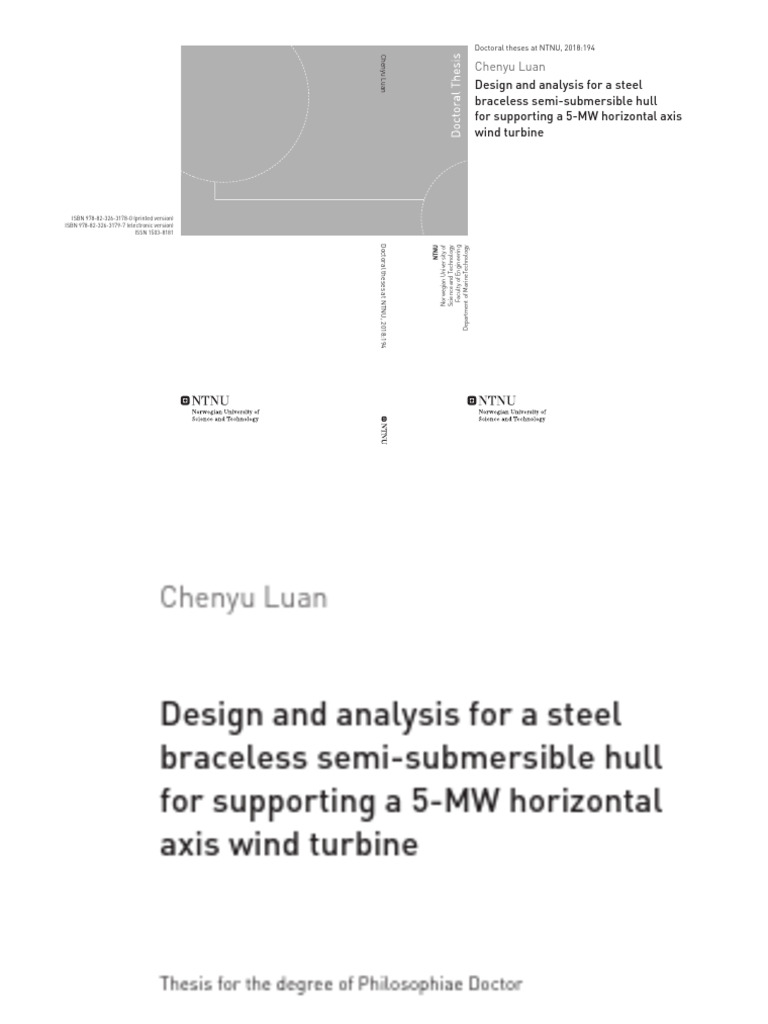 Chenyu Luan - PHD - Baceless Semi | PDF | Offshore Wind Power | Wind Power