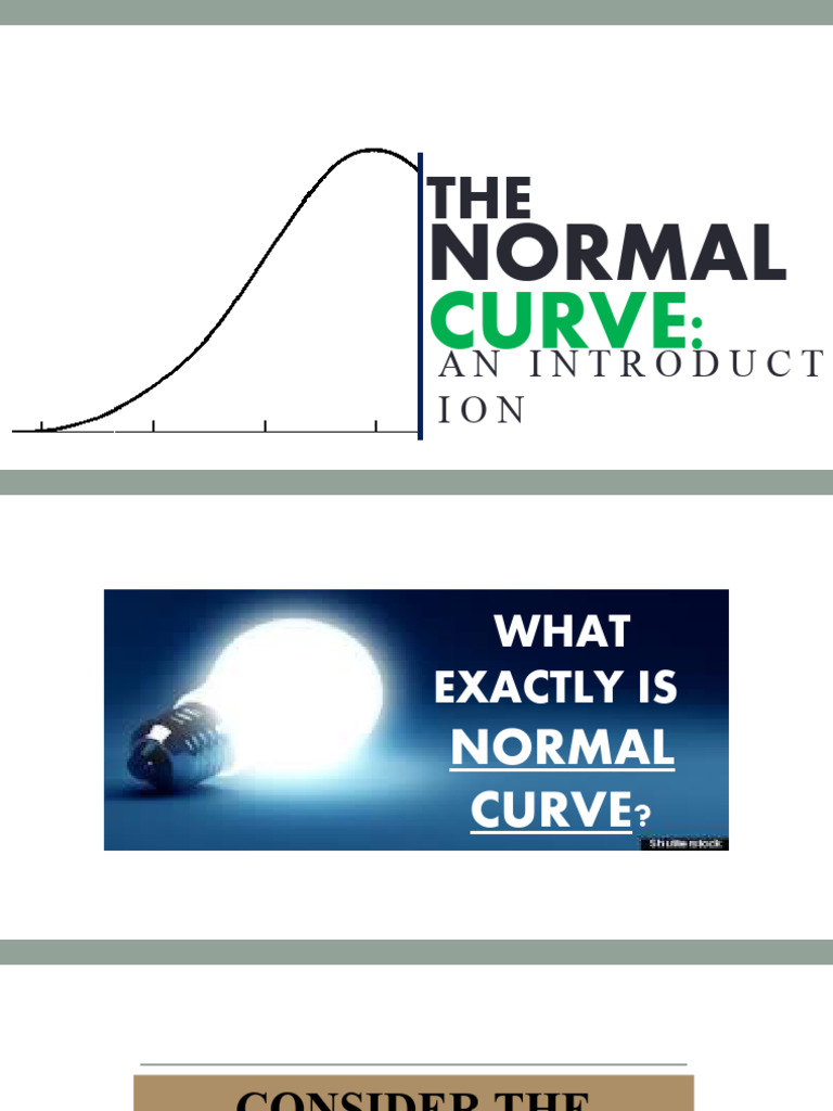 Normal Curve - Final | PDF | Mode (Statistics) | Normal Distribution