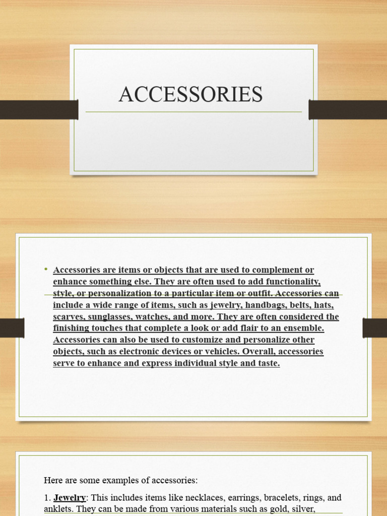 Accessories | PDF | Clothing | Jewellery