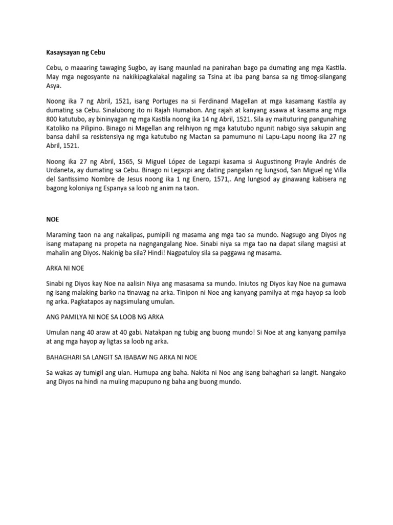 Ang Paglikha NG Mundo | PDF