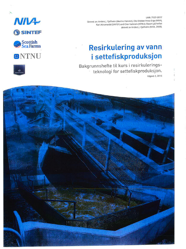 Resirkulering A Vann I Settefiskproduksjon | PDF