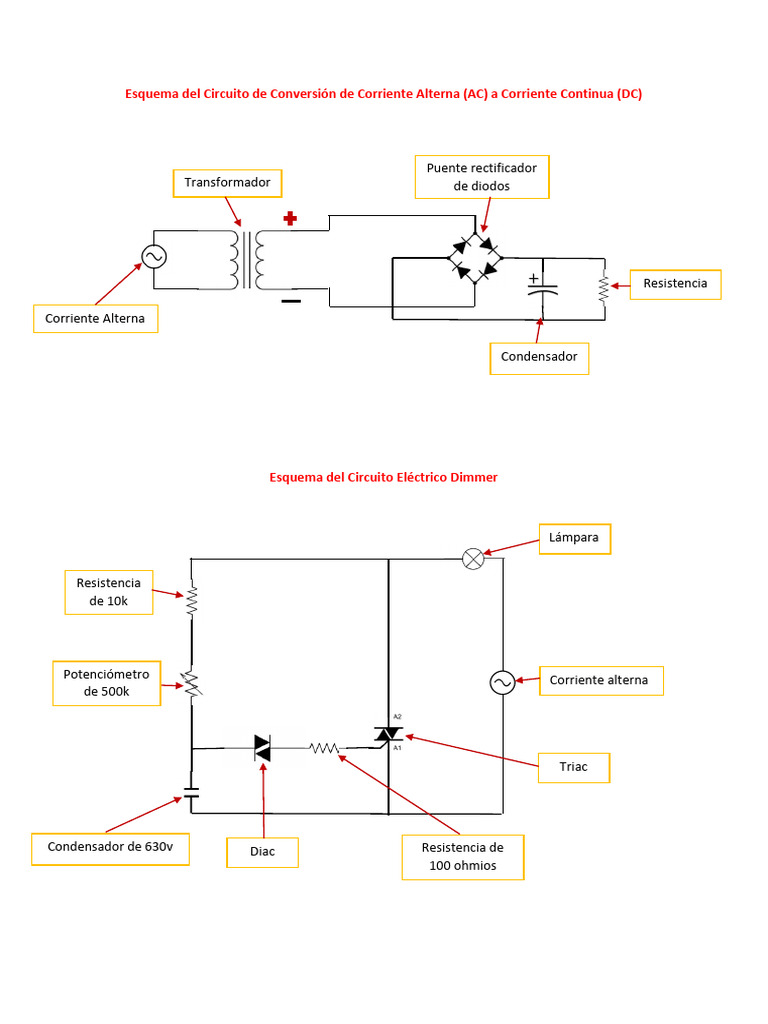 Esquema de Conversión AC a DC | PDF | Rectificador | Corriente eléctrica