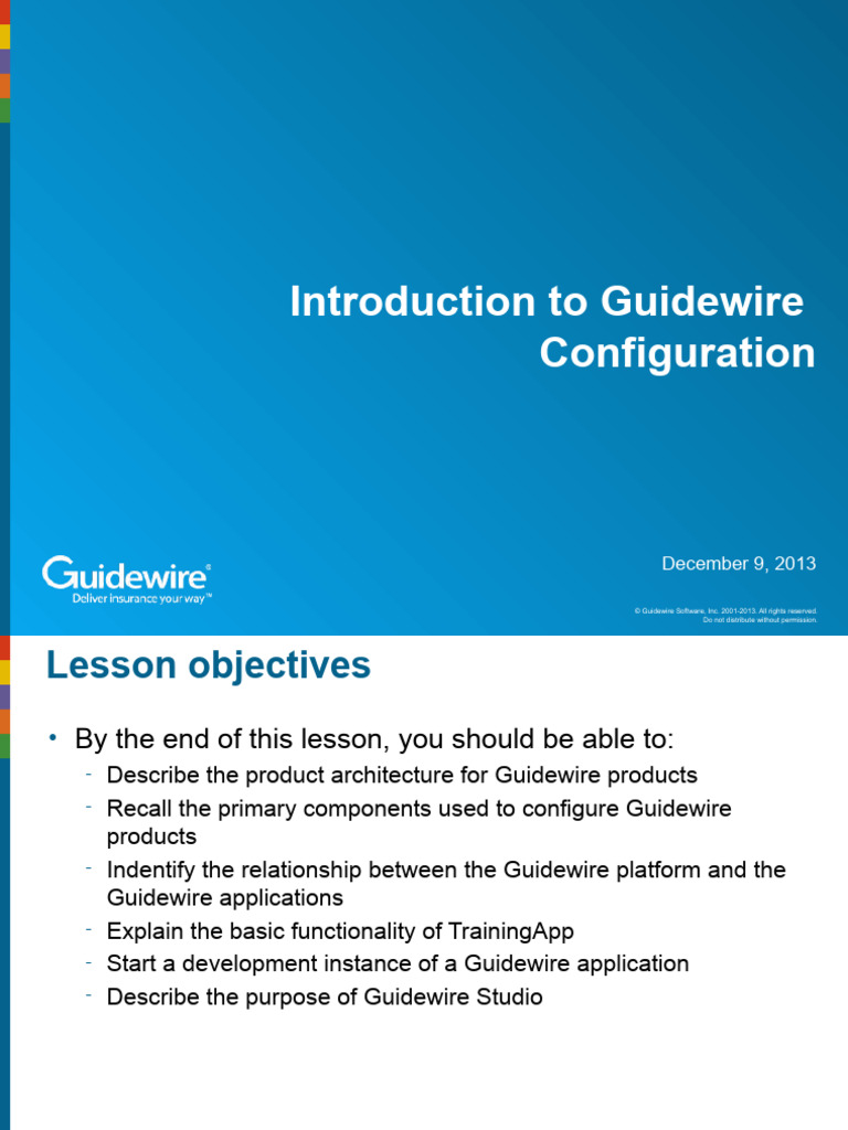 Guidewire Platform Configuration Overview | PDF | Databases ...