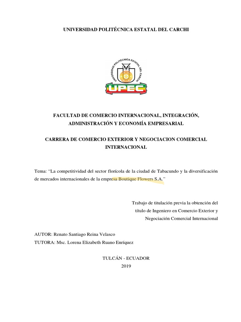 463 La Competitividad Del Sector Florícola de La Ciudad de Tabacundo ...