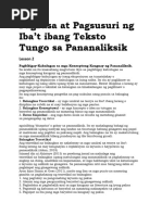 Balangkas Teoretikal | PDF