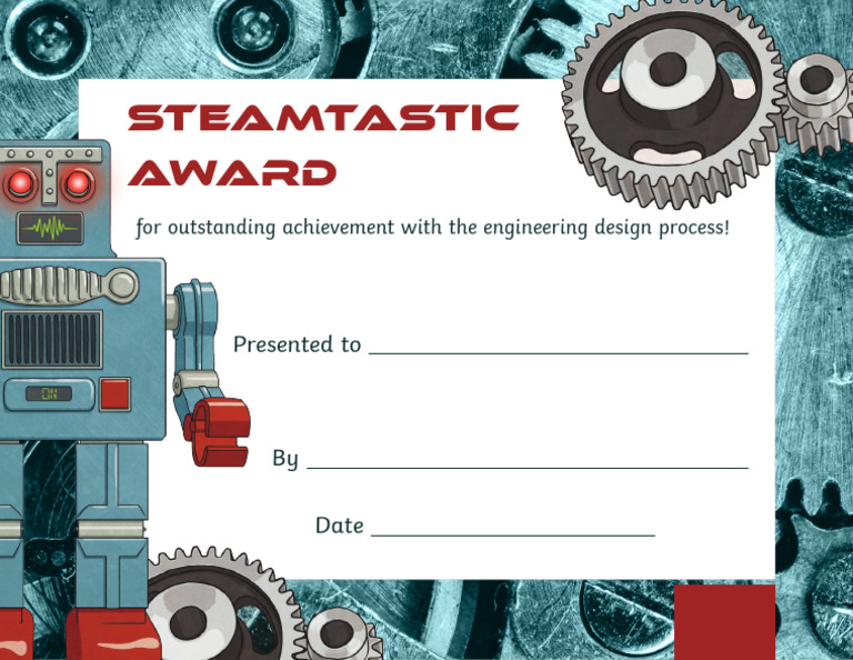 STEAMtastic Award for Engineering Design | PDF | Art