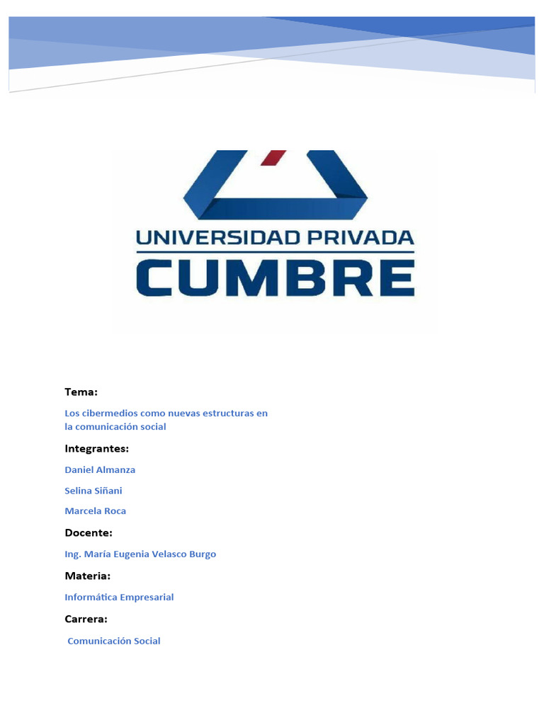 Los Cibermedios en La Sociedad Inf - Emp | PDF | Internet | Medios de comunicación)