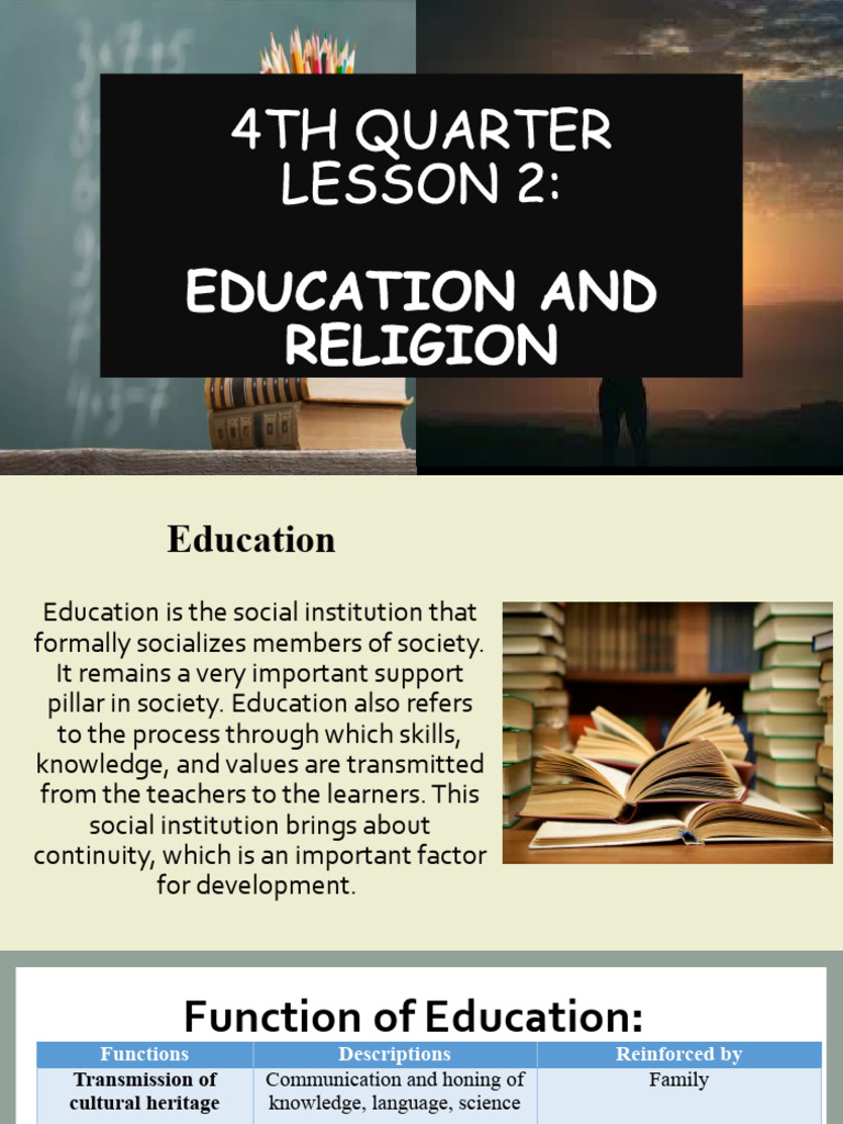 LESSON 2 4th QUARTER | PDF | Sect | Psychological Attitude