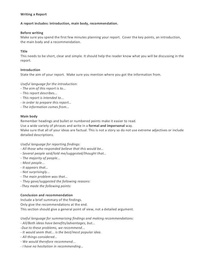 FCE - Writing A Report | PDF