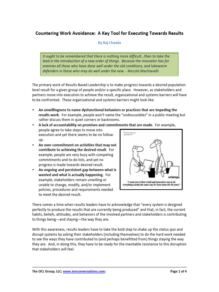 Final Work Avoidance Briefing Note | PDF | Attitude (Psychology ...