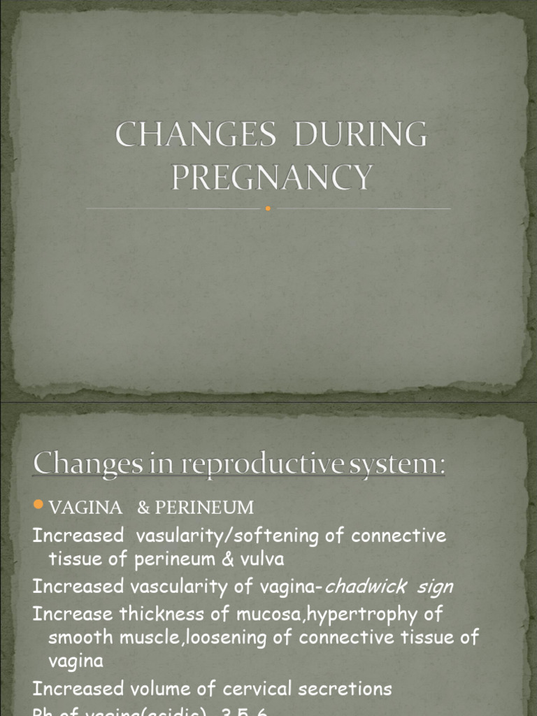 2 & 3. Changes During Pregnancy1 | PDF | Fetus | Pregnancy