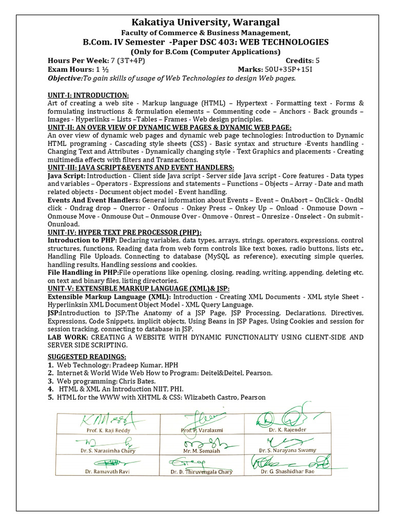 715 - BCom General Computer Applications Semester IV | PDF | World Wide Web | Internet & Web