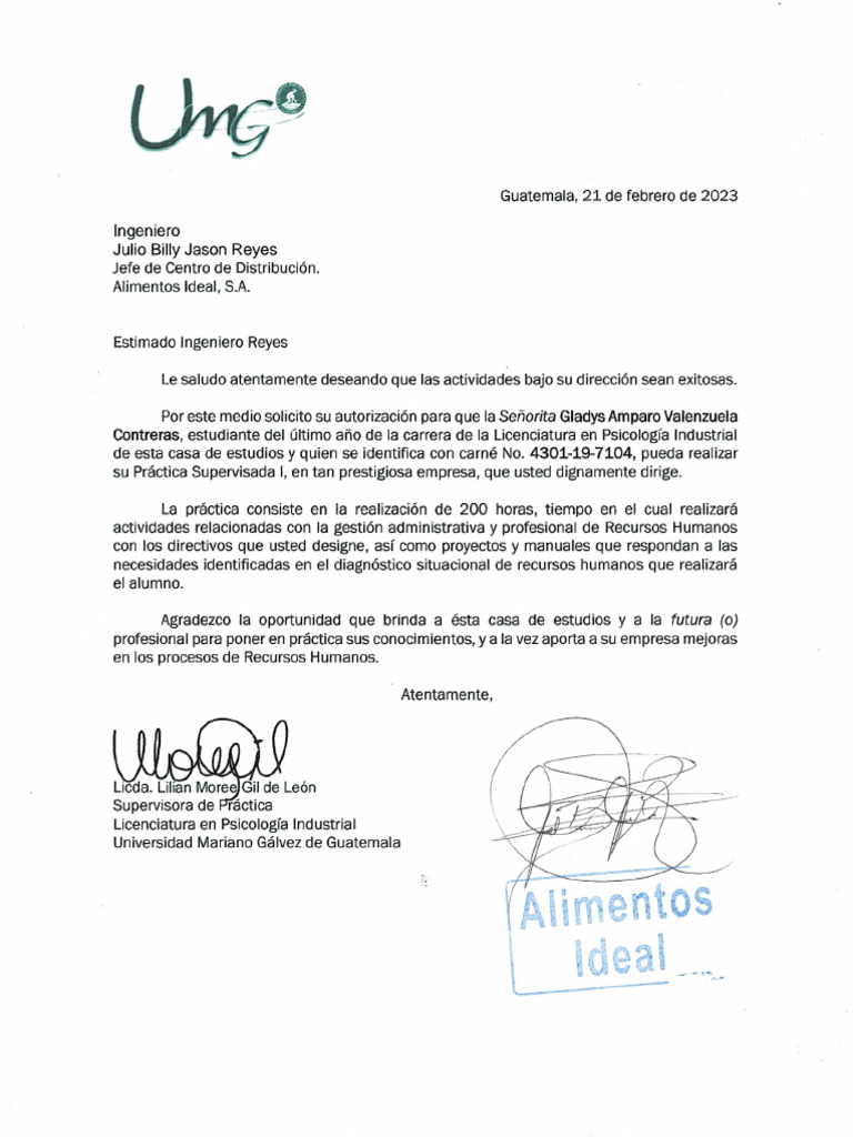 Carta Firmada | PDF
