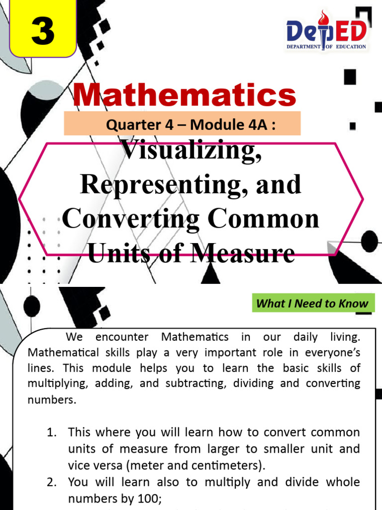 Math 3 Q4 Module 4A | PDF | Mathematics
