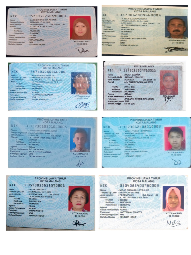 Ktp Jalan Sehat Pak Tejo, Pak Karim, Bu Yuyun | PDF