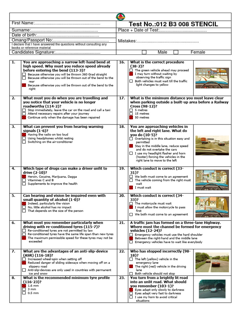 Test 3 Stencil | PDF | Traffic | Exhaust Gas