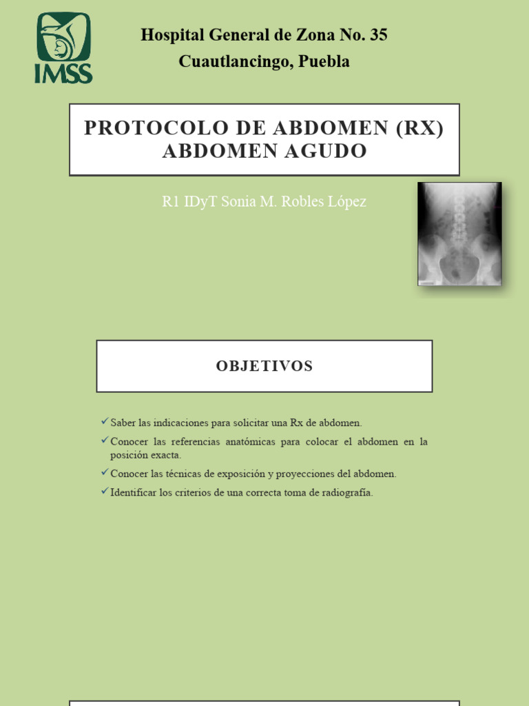 Protocolo de Abdomen (RX) | Descargar gratis PDF | Abdomen | Medicina CLINICA