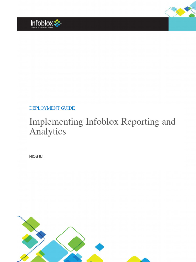 Infoblox Deployment Guide Implementing Infoblox Reporting and Analytics ...