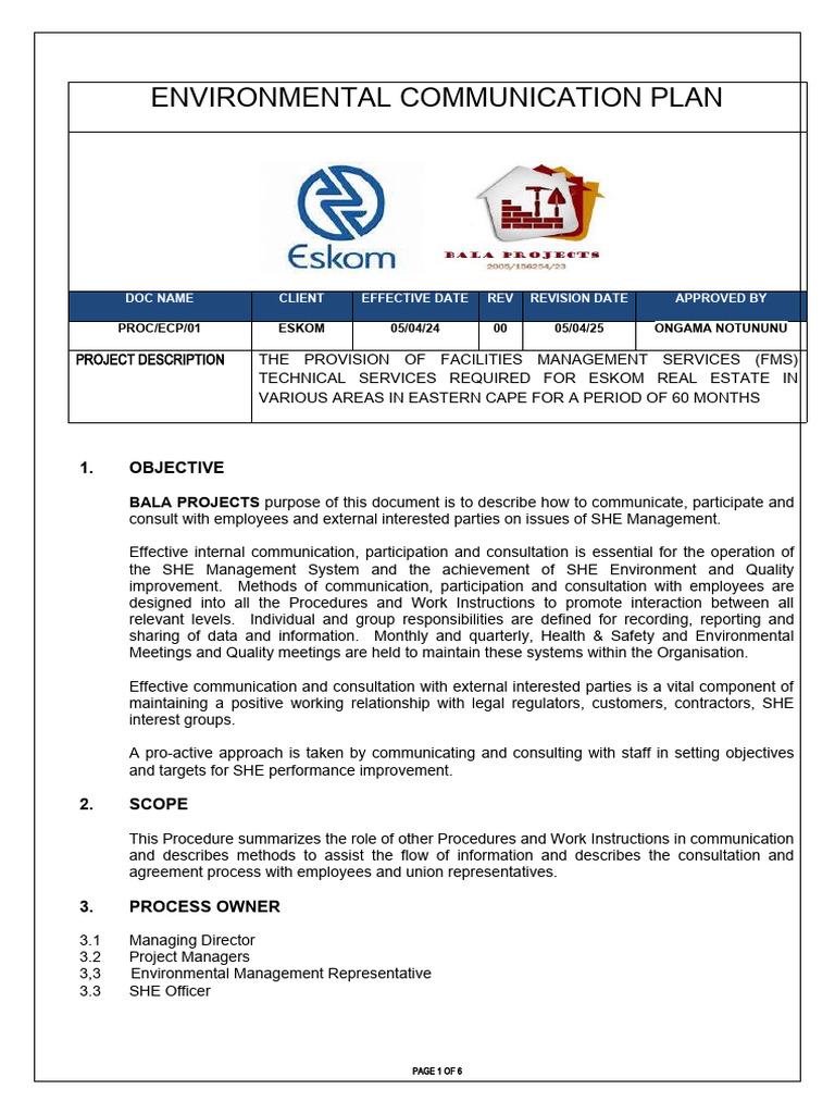 Environmental Communication | PDF | Employment | Internal Audit