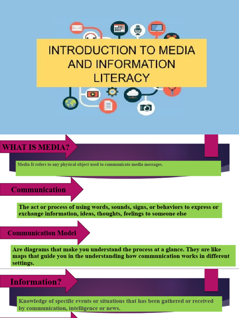 MIL Lesson 1 | PDF | Communication | Information MIL Lesson 1 | PDF | Communication | Information