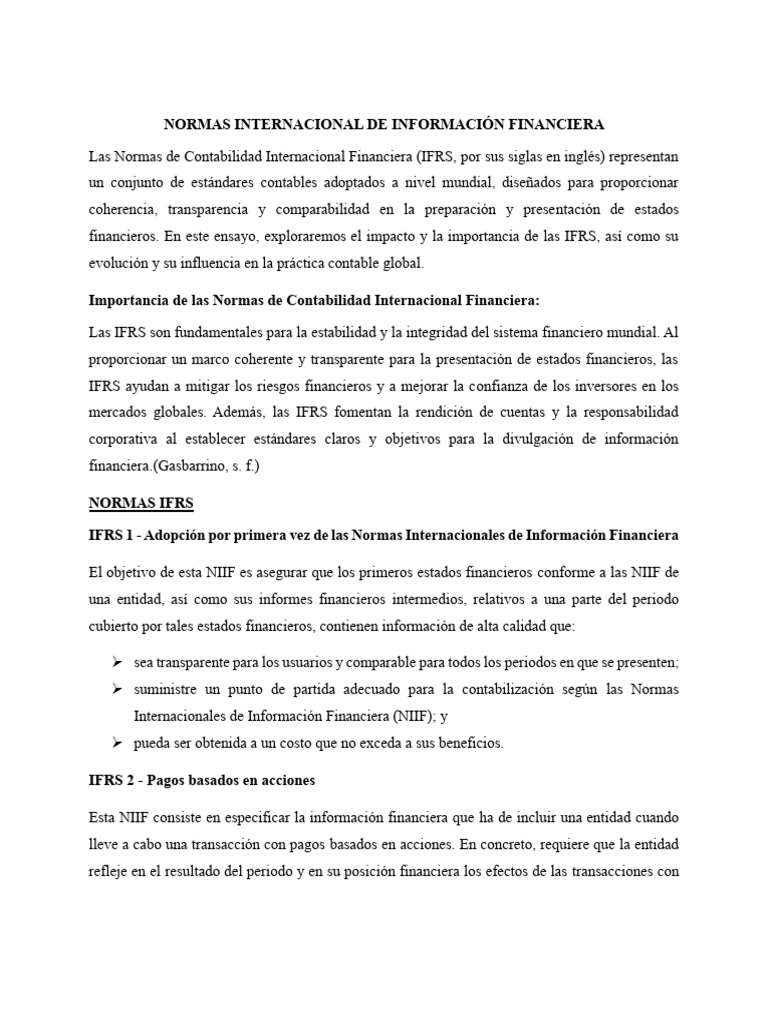 Guía de Normas IFRS para Contadores | PDF | normas internacionales de INFORMACION FINANCIERA ...