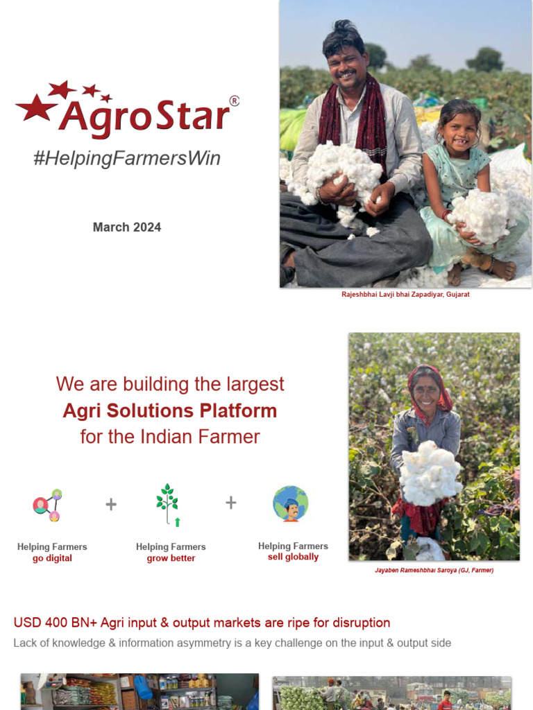 AgroStar: Empowering Indian Farmers | PDF | Agriculture | Crops