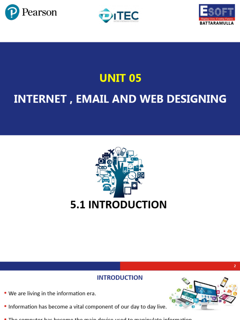 DiTEC Unit 05 - Internet, E-Mail & Web Designing | PDF | World Wide Web | Internet & Web