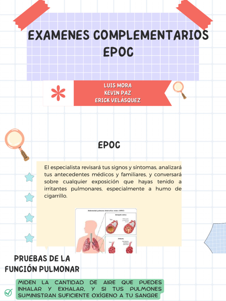 Epoc Exámenes Complementarios | PDF