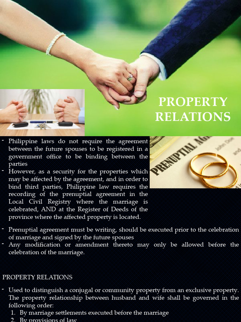 Property Relations in Philippine Marriage | PDF | Tax Deduction ...
