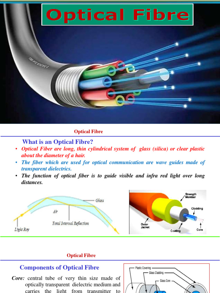 Fiber Optics | PDF | Optical Fiber | Glass Engineering And Science