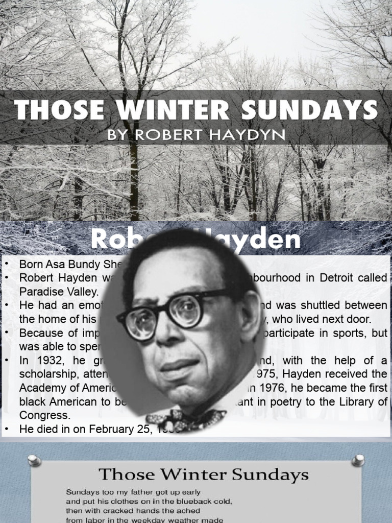 Robert Hayden: Childhood and Poetry | PDF | General Fiction