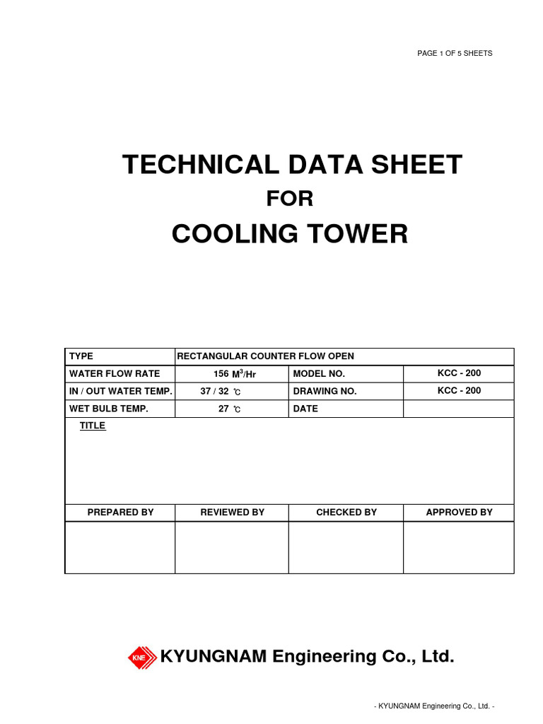 KCC-200 Data Sheet | PDF | Mechanical Engineering | Manufactured Goods