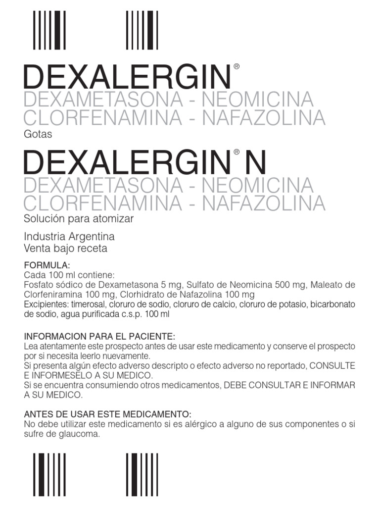 Dexalergin N | PDF | Inflamación | Especialidades Medicas