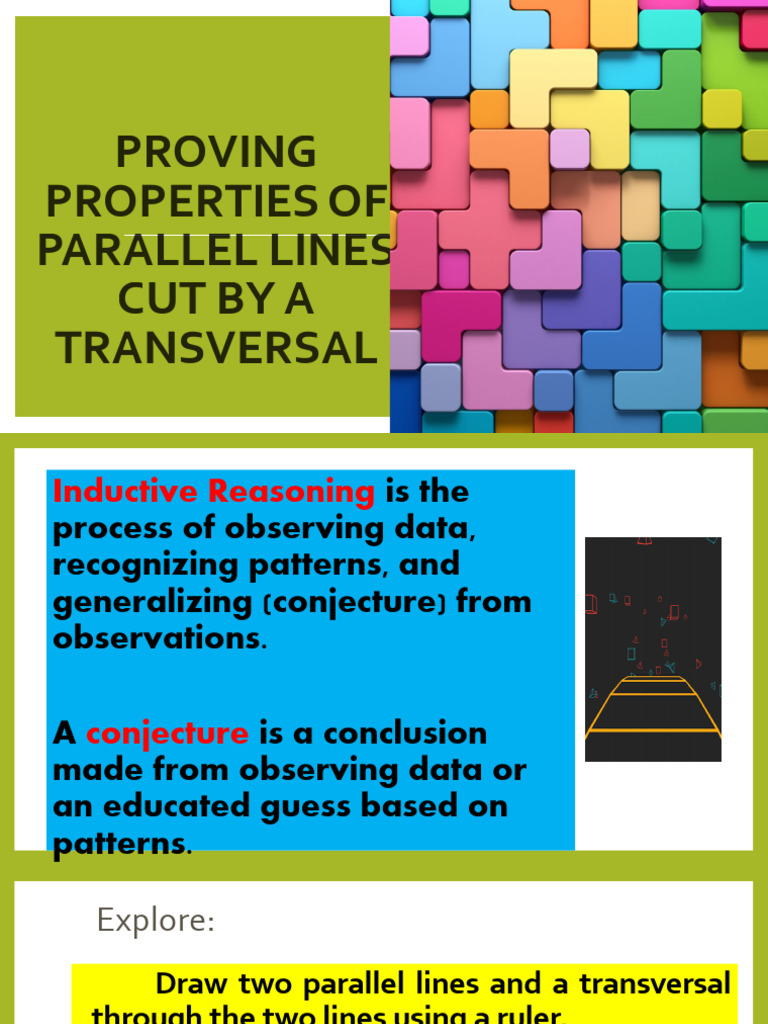 Properties of Parallel Lines and Transversals | PDF | Logic | Classical ...