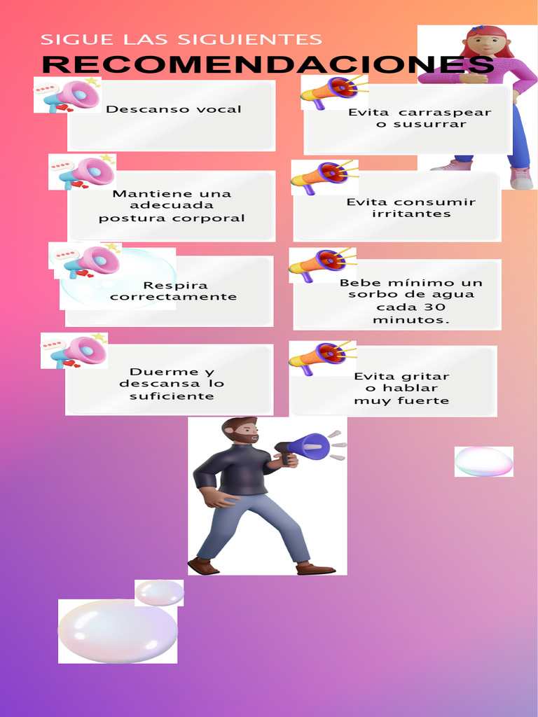 Cuida tu voz con estos consejos | PDF | Relaciones personales, crianza ...